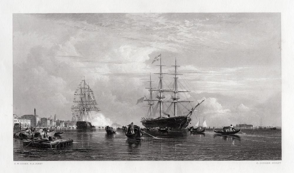 Edward William Cooke | Edward William Cooke 1800s Engraving Harbor ...