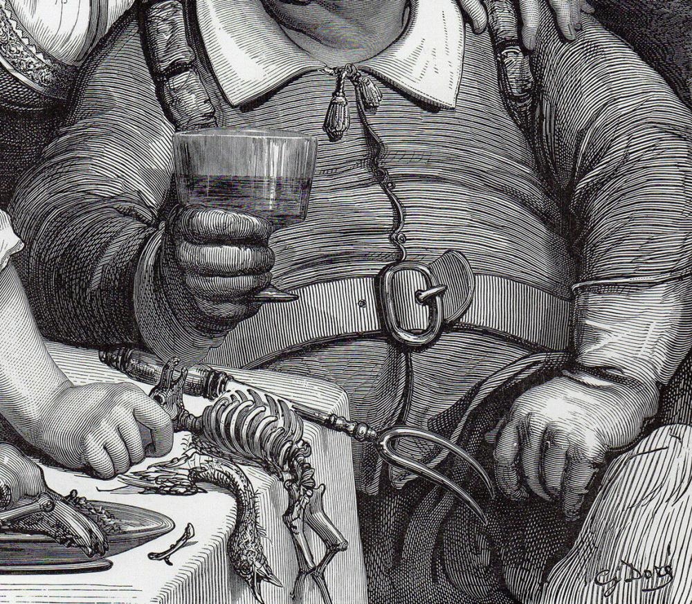 Gustave Doré | Gustave Dore Little Tom Thumb II 1880 Woodcut Signed ...