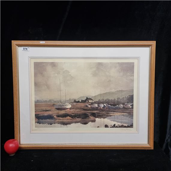 Sidney Perrin | Sidney Perrin'. Features a Countryside harbour scene ...