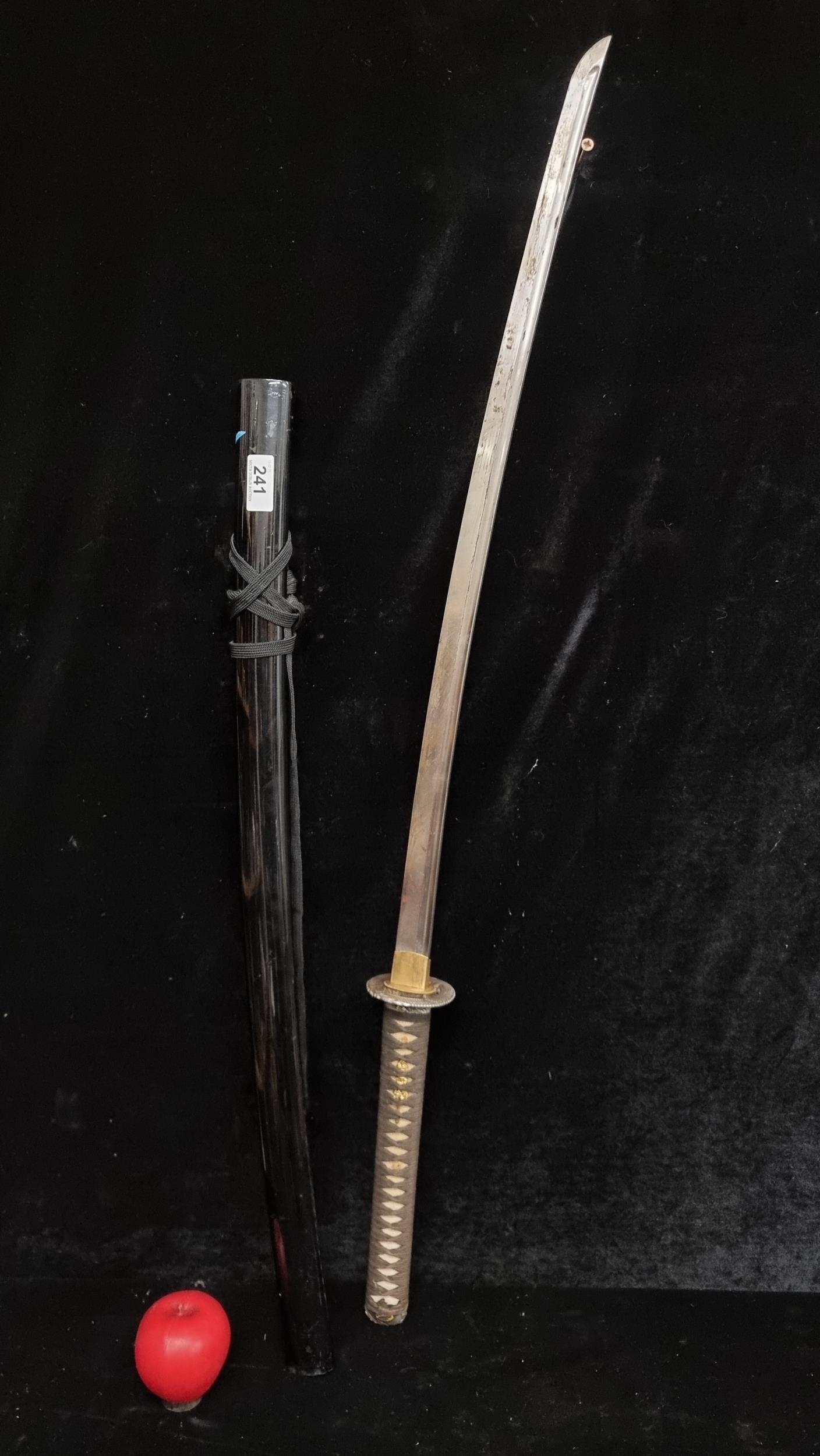 SWORD | A Japanese Katana sword with traditional woven and ray skin ...