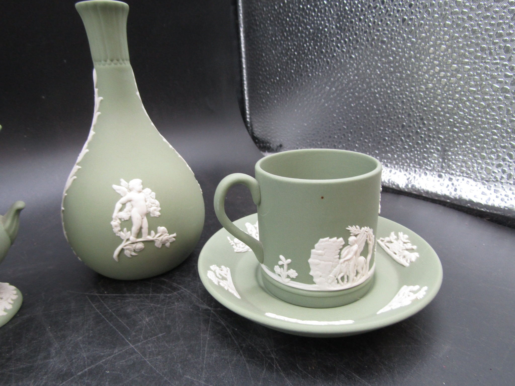 Wedgwood | Wedgwood sage Jasperwares x 7 | MutualArt