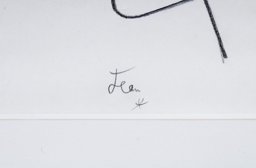 Jean Cocteau | Profil gauche, black pencil drawin - Lot | MutualArt