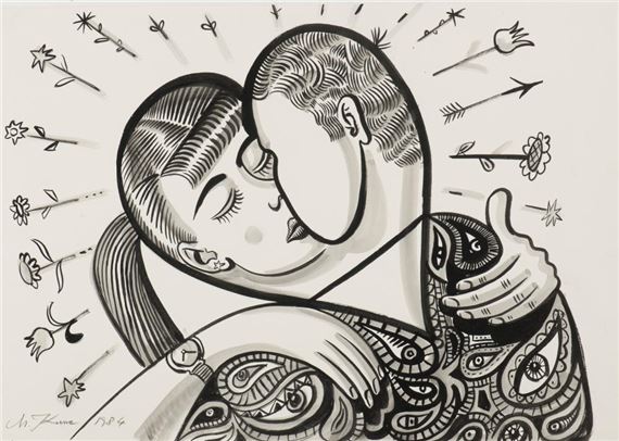 Milan Kunc | . Kiss (1984) | MutualArt