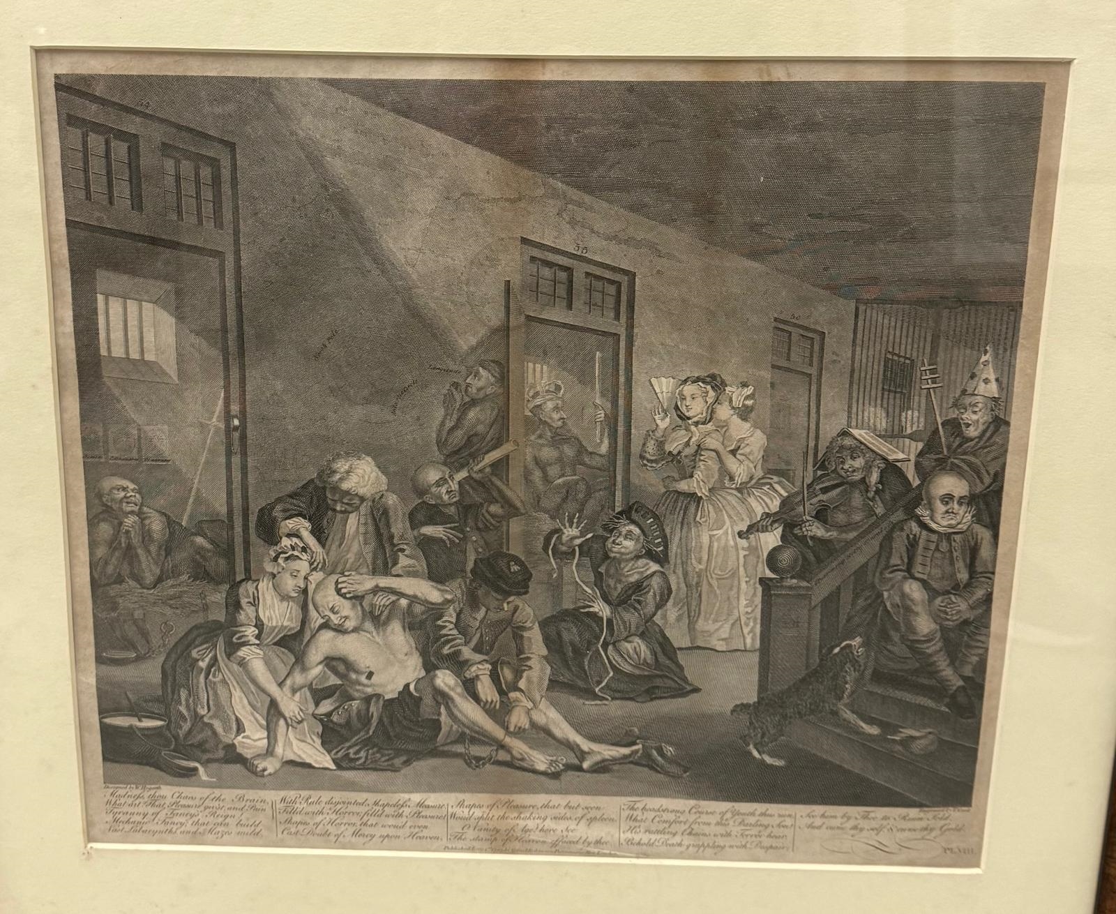 William Hogarth | Four engravings after Hogarth's Rakes Progress ...