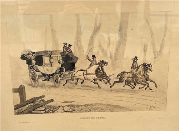 Victor Adam | Victor Adam, pair of handcoloured lithog (1801) | MutualArt