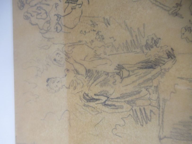 Gustave Guetant | Gustave GUETANT Pencil drawing of studies of gallant ...