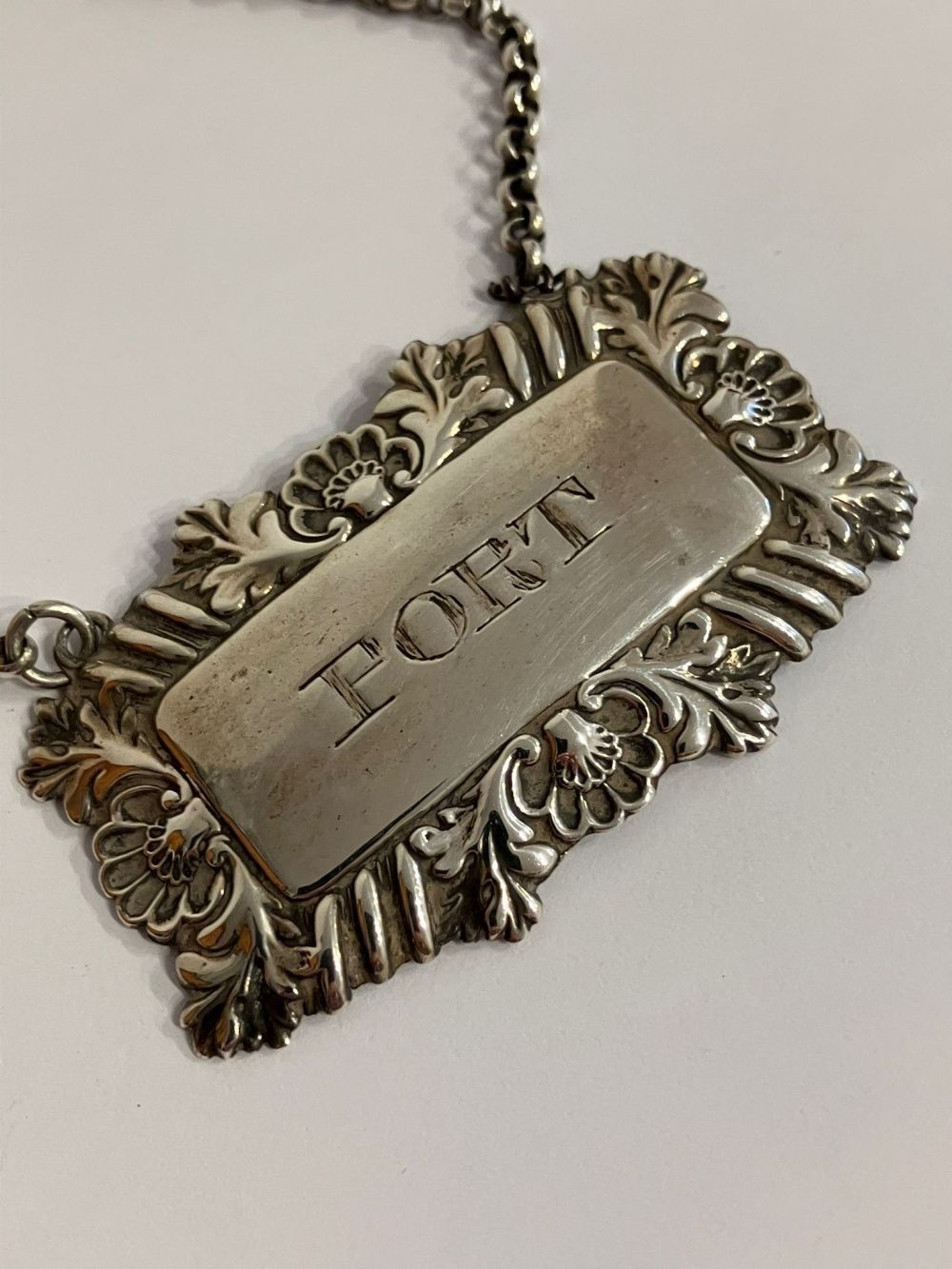 Silver | Antique WILLIAM IV SILVER ‘PORT’ DECANTER LABEL complete (1832 ...