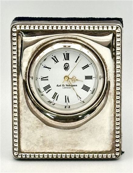 Silver | A Silver Outer Cased Vintage Quartz Travel Alarm | MutualArt