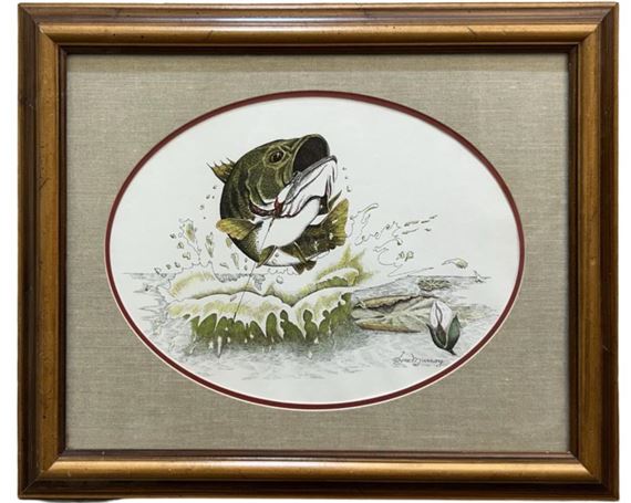 Gene Murray | Vintage Gene Murray Bass Lithograph | MutualArt