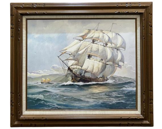 William Frederick Mitchell | William Frederick Mitchell Ship Litho on ...