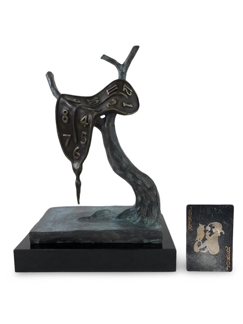 Salvador Dalí | Dali Persistence Of Memory Clock Bronze Sculpture ...
