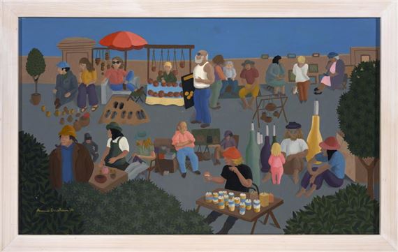 Anne Graham | Sunday Market, St Kilda, 2014 (2014) | MutualArt