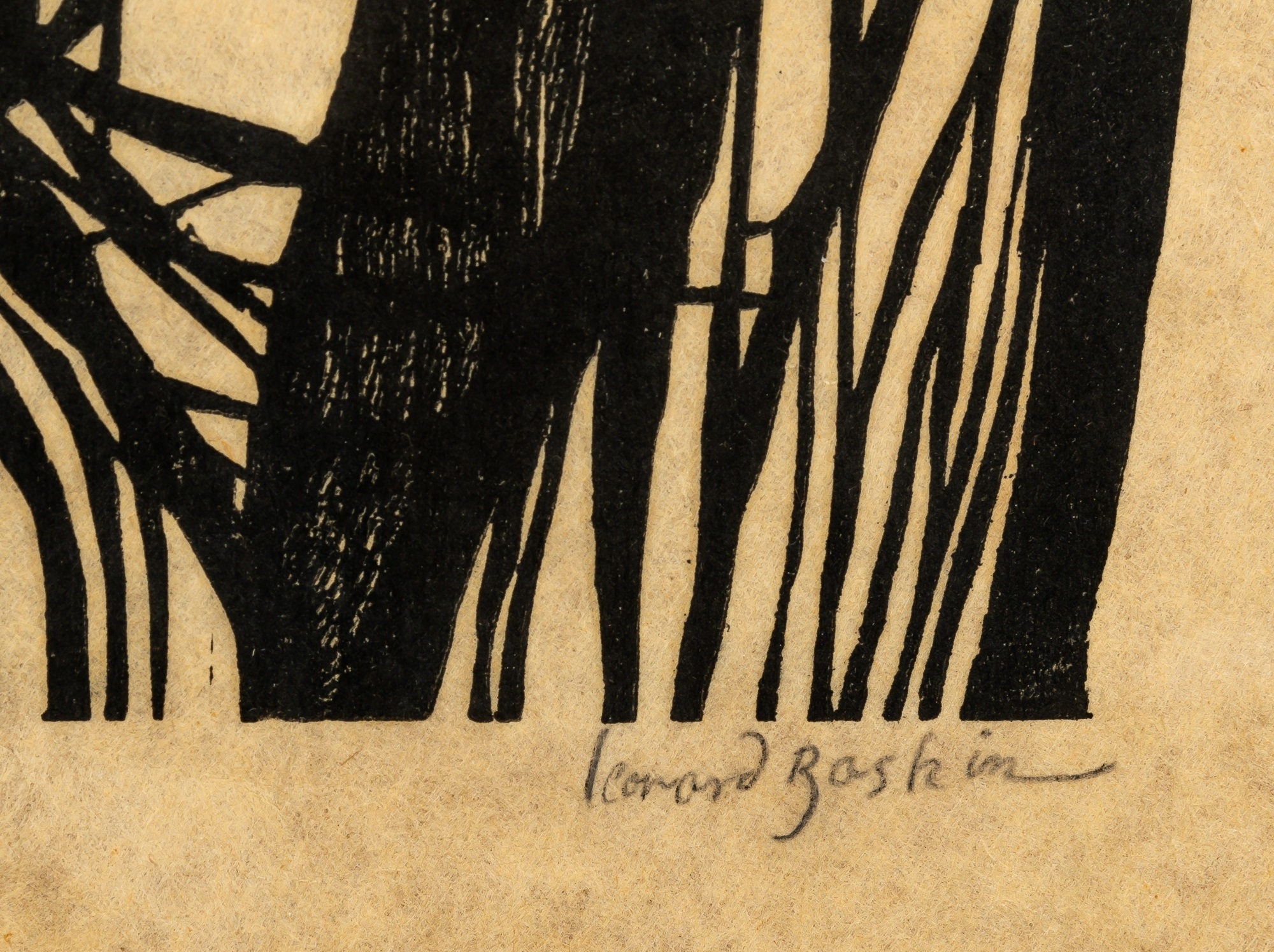 Leonard Baskin | artist proof (1955) | MutualArt