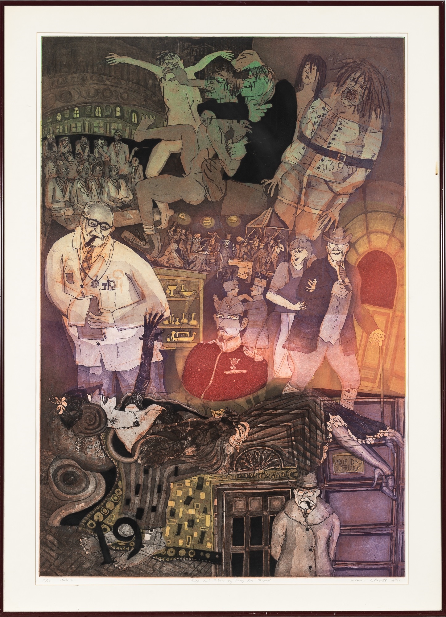 Warrington Colescott | State VII (1990) | MutualArt