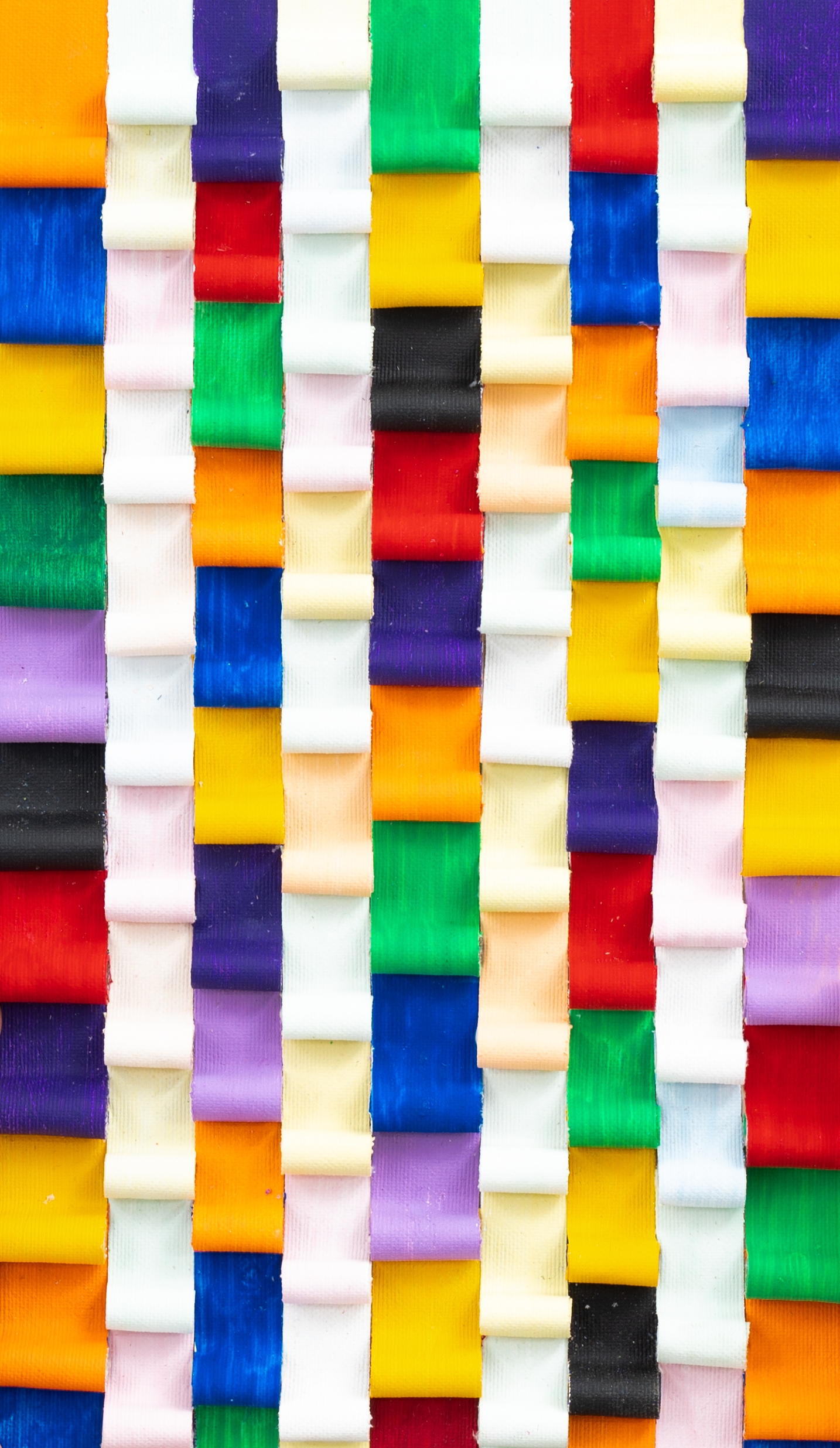 Francesco Fasano | Tele arrotolate e acrilico su legno (2017) | MutualArt