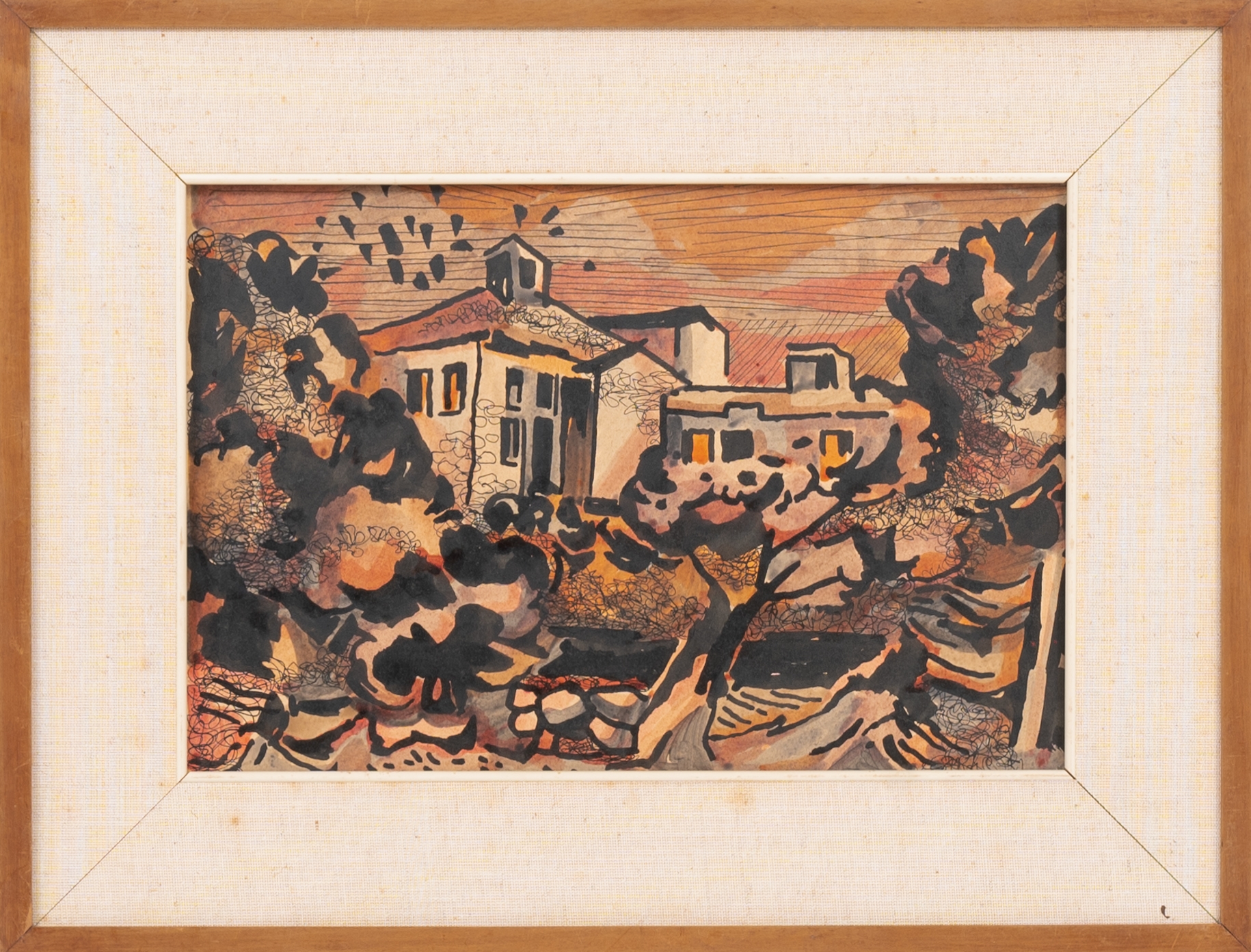 Luca Crippa | Tecnica mista su carta (1961) | MutualArt