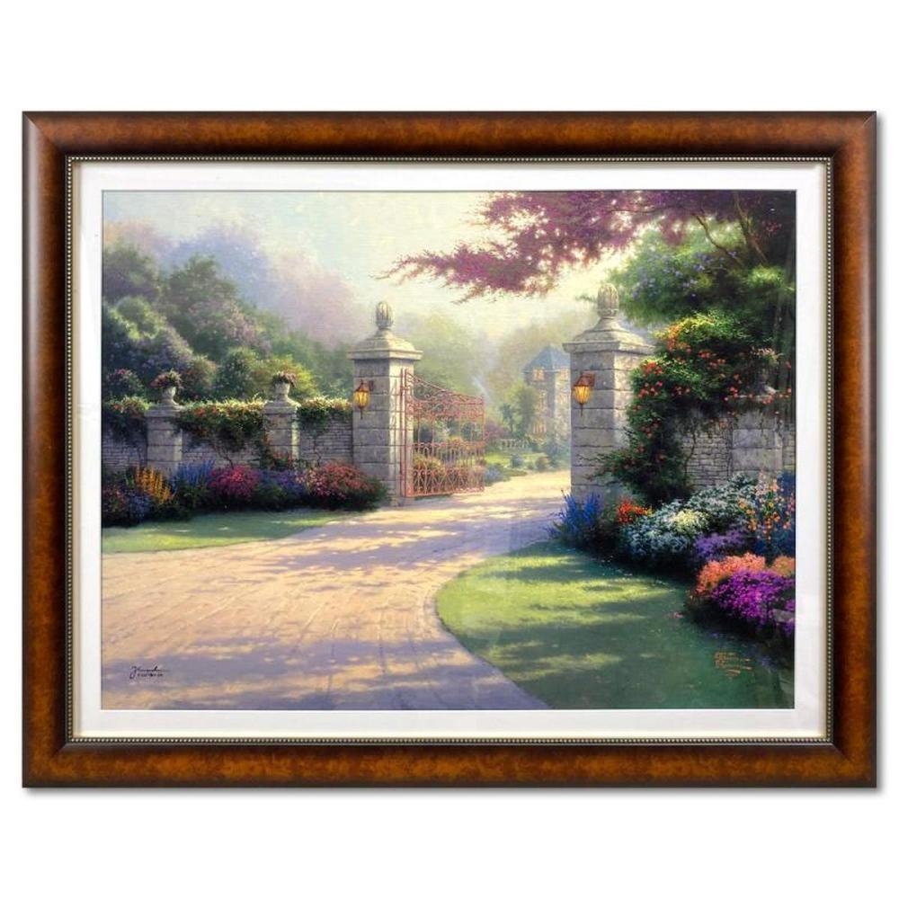 Thomas Kinkade | Thomas Kinkade (1958-2012), Summer Gate Framed Limited Edition Lithograph ...