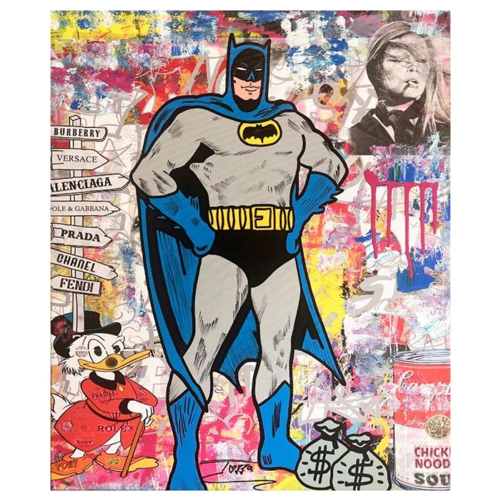 Jozza | Jozza, Batman is Back Unique Mixed Media on Canvas, Hand Signed ...