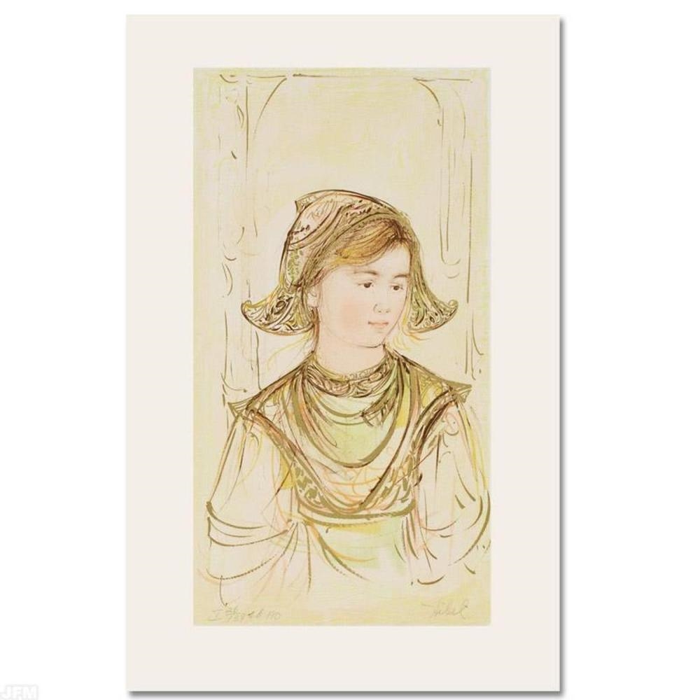 Edna Hibel | Helen Limited Edition Lithograph by Edna Hibel | MutualArt