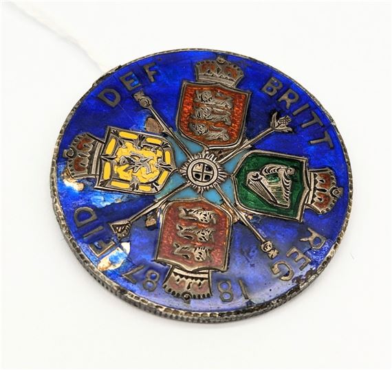 François Théodore Rochard | QUEEN VICTORIA ENAMELLED COIN | MutualArt