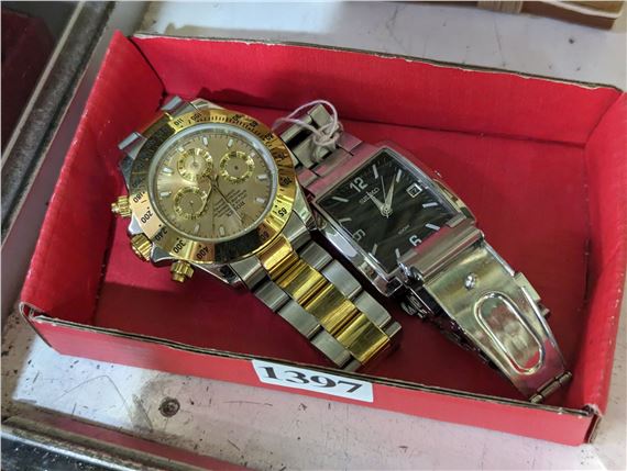 STEEL | SEIKO AND ROLEX STYLE WRIST WATCHES | MutualArt