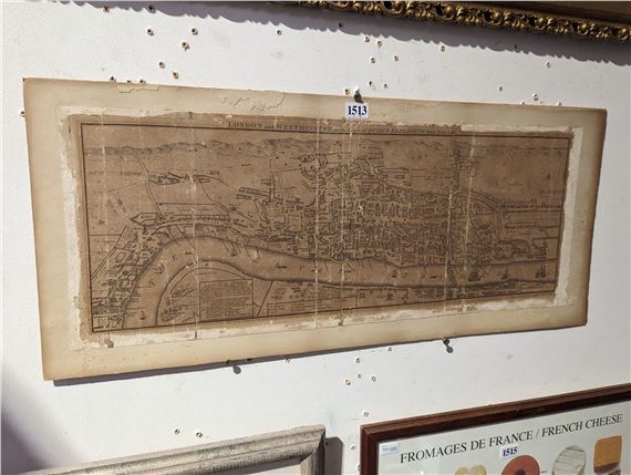 Queen Elizabeth | ANTIQUE MAP OF LONDON | MutualArt