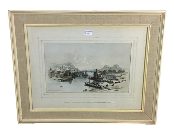 William Leighton Leitch | THE TOWN AND CASTLE OF DUMBARTON FROM THE ...