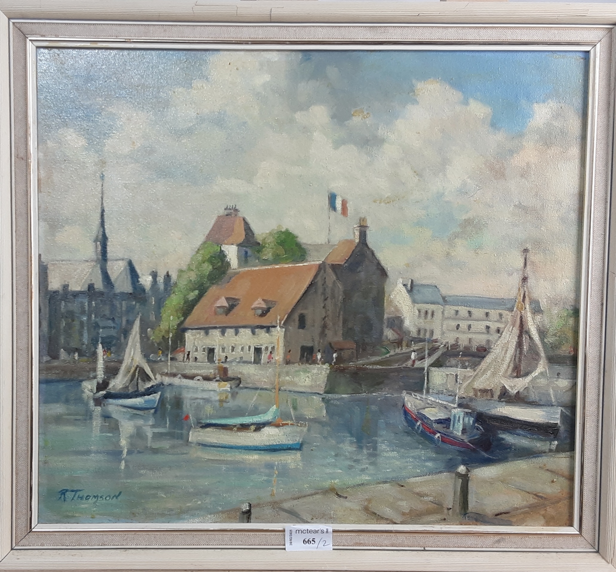 R. Thomson | FRENCH HARBOUR SCENE AND RURAL SCENE | MutualArt