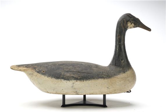 American School, 20th Century | Root head canada goose decoy with tack ...