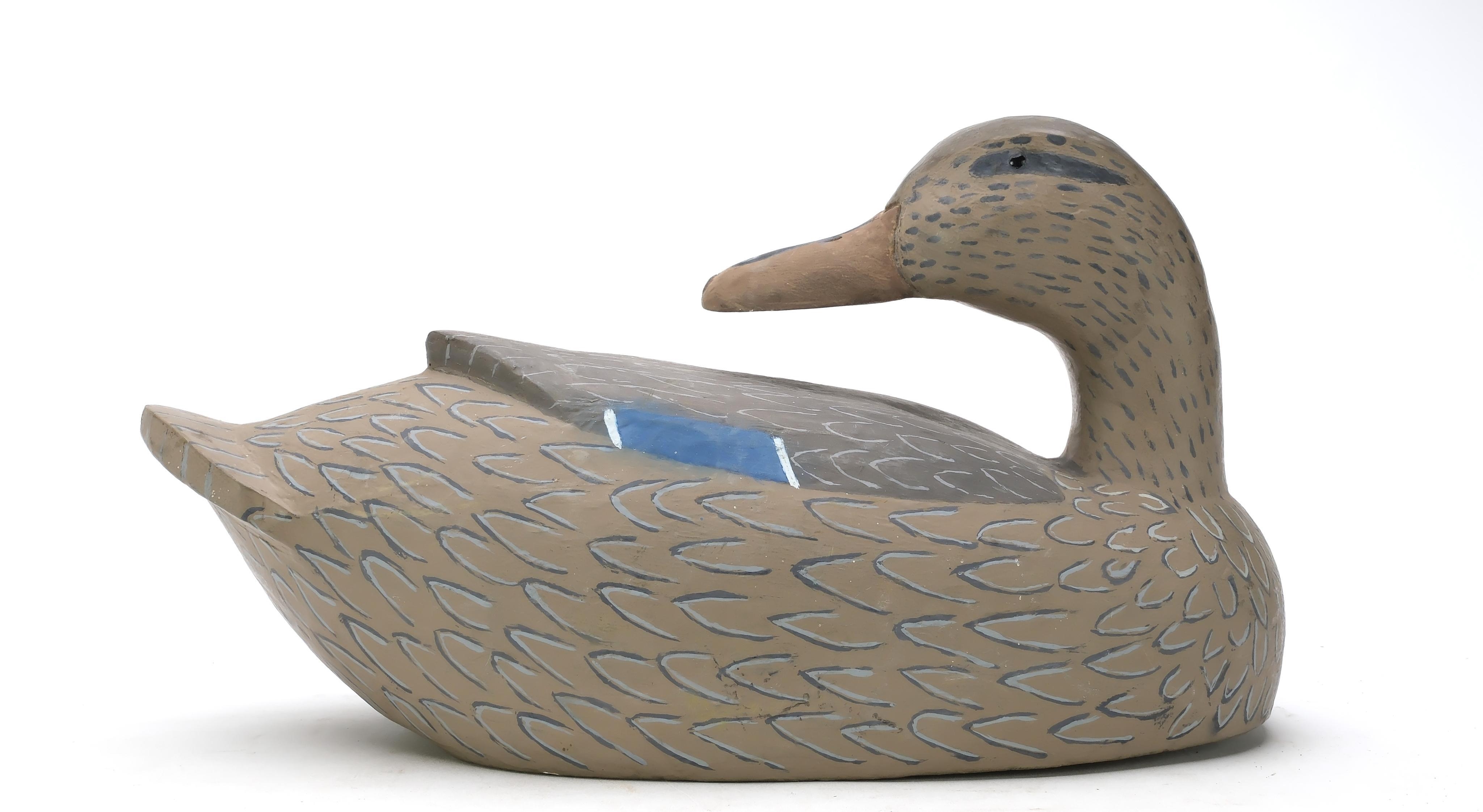 Jack Edrington | Preening mallard hen with raised v wingtips | MutualArt