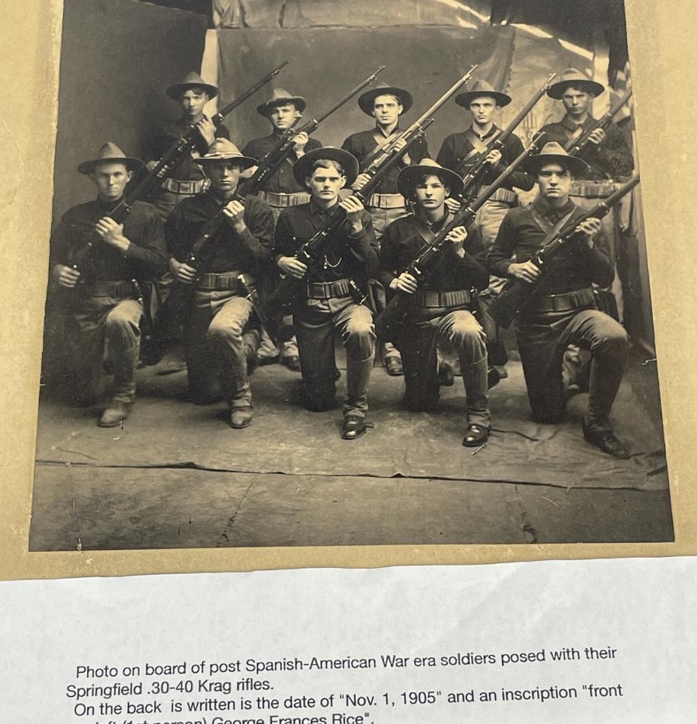 George | Antique 1905 Post Spanish American War Soldiers Posed with ...