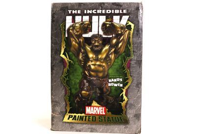 Large | HULK . Large bronze Hulk statuette in resin sculpted by Rand ...