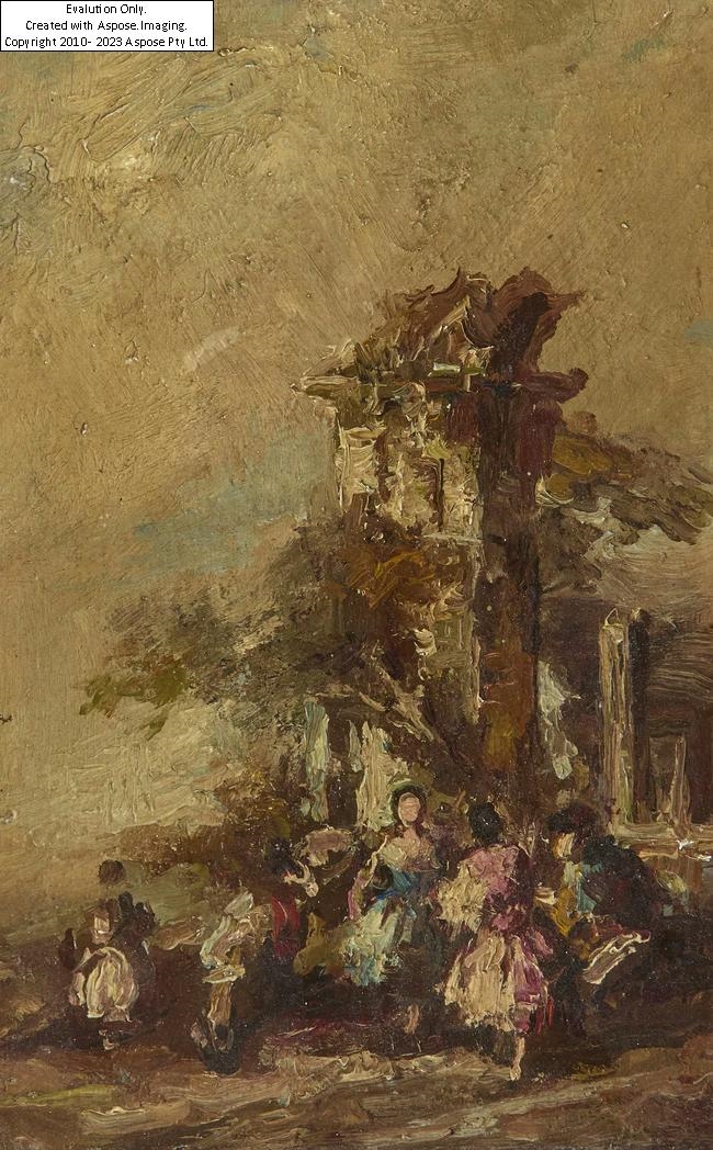 Adolphe Joseph Thomas Monticelli | A landscape with figures and ...