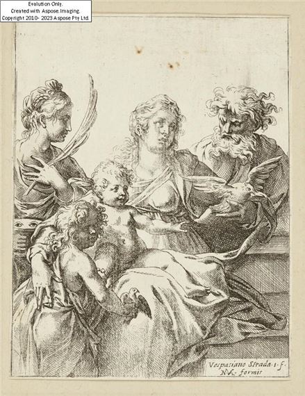 Vespasiano Strada | The Holy Family with St Lucy and St John the ...
