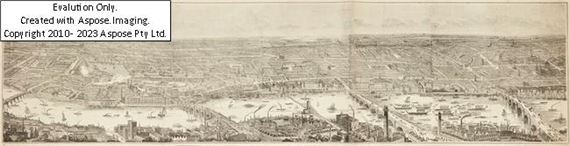 Frederick James Elliot | Panorama of the River Thames in 1845: London ...