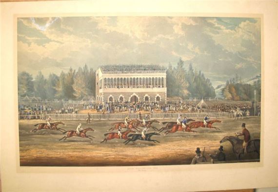 George Hunt | Ascot Grandstand, 1832. The Finish | MutualArt