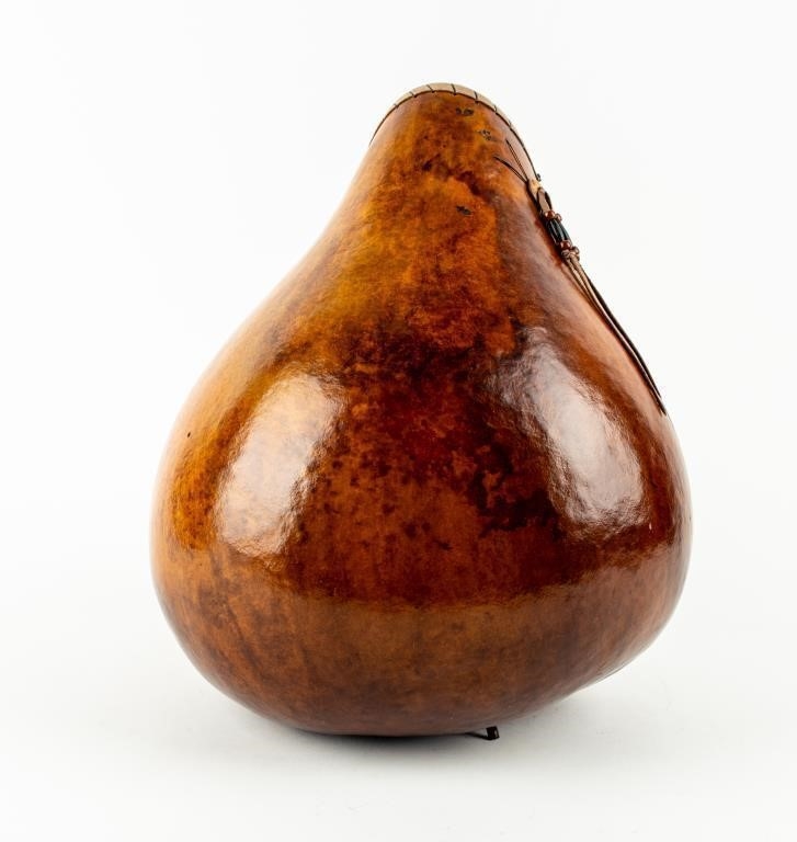 John Gibson | Art Signed John Gibson Native American Style Gourd | MutualArt