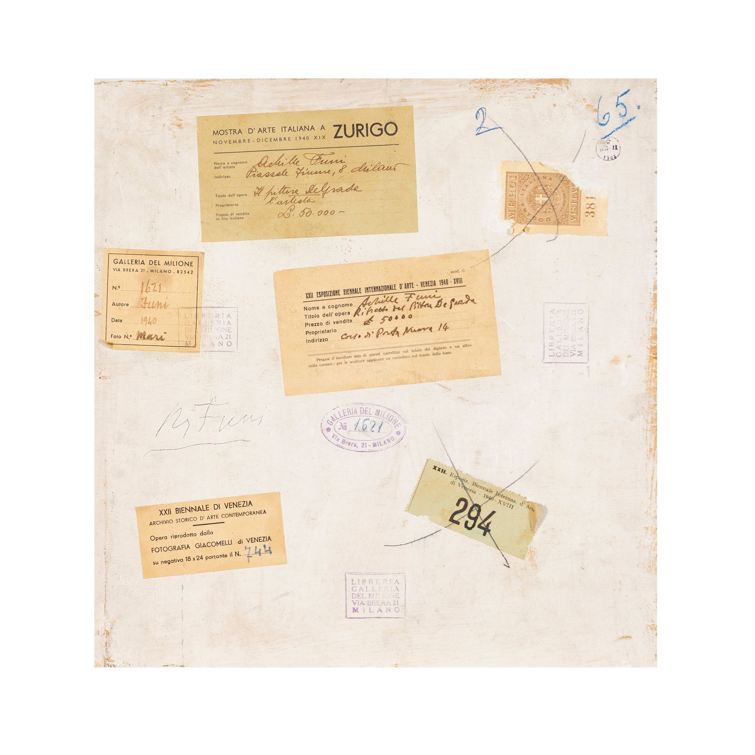 Achille Funi | Portrait of Raffaello De Grada (1940) | MutualArt