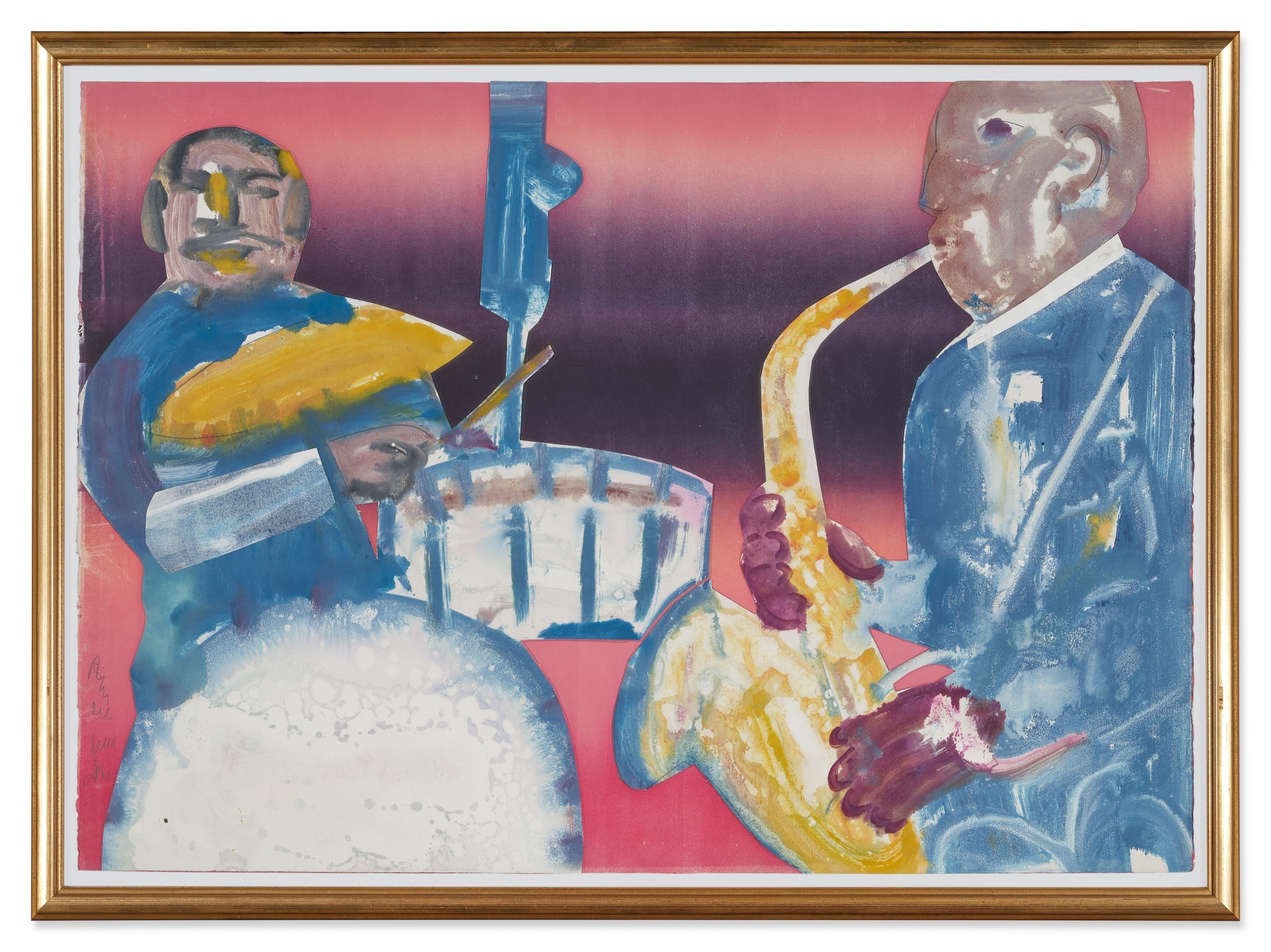 Romare Bearden | Jazz Musicians (Circa 1981) | MutualArt