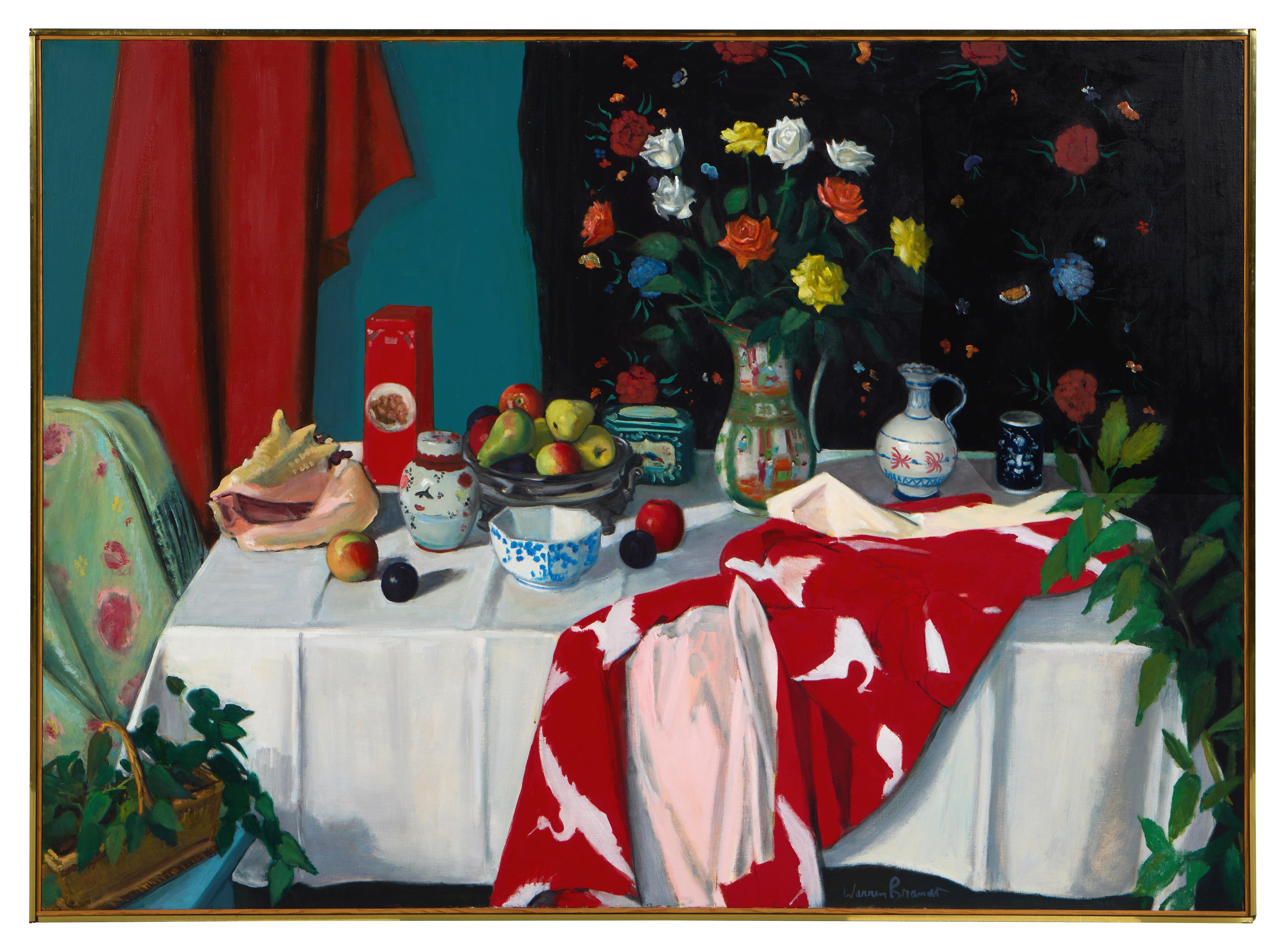 Warren Brandt | Roses and Red Kimono (1985) | MutualArt