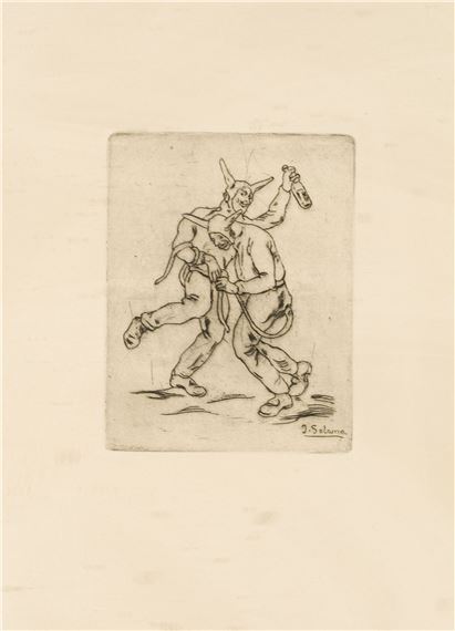 José Gutiérrez Solana | Dancing devil masks | MutualArt