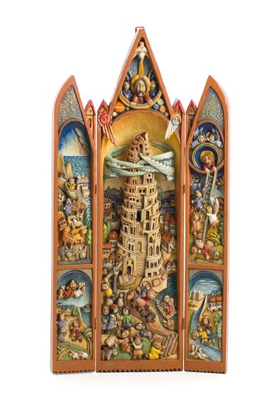 Eugeniusz Zegadlo | Triptych - Tower of Babel (2019) | MutualArt
