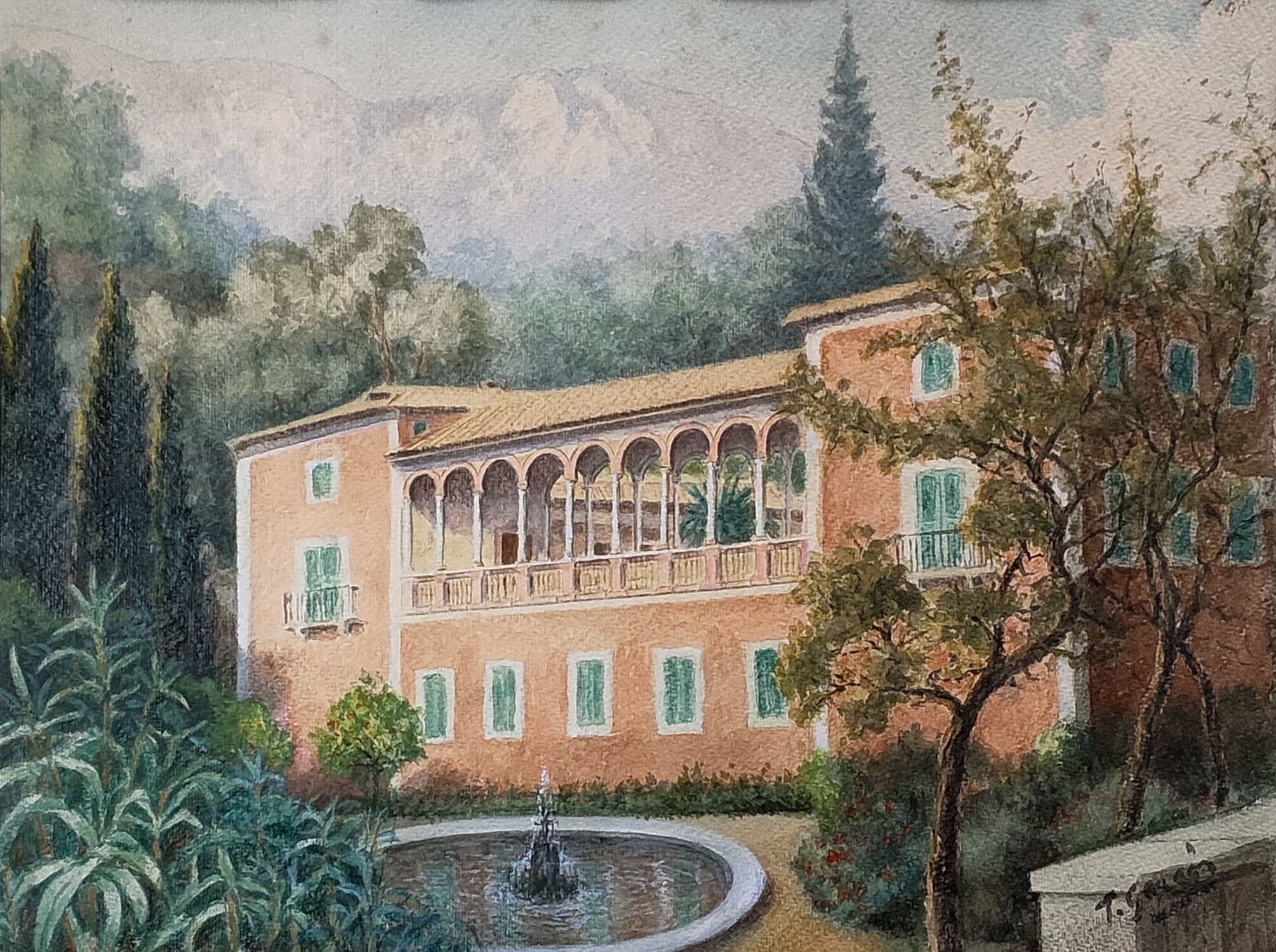 Francisco Garces | Francisco GARCES (?-1972) La villa italienne | MutualArt