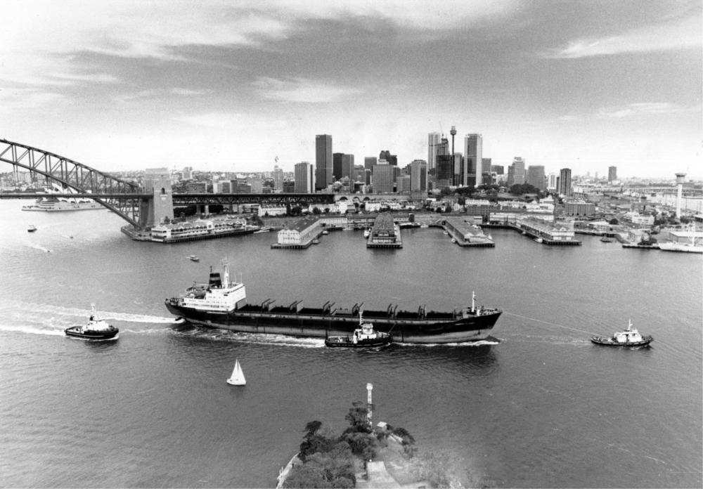 Robert Pearce | Ships moving through Sydney Harbour, 1986 (1986 ...