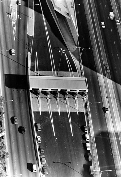 Troy Howe | Aerial view of the Harbour Tunnel toll gates, Sydney, 1992 ...