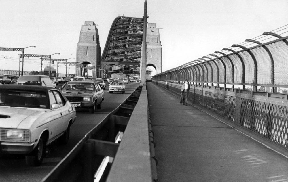 Gary MacLean | A view of the walkway of the Sydney Harbour Bridge, 1982 ...