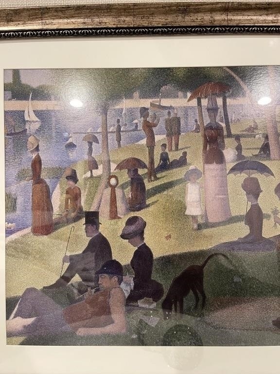 Georges Seurat | Framed Georges Seurat A Sunday Afternoon on | MutualArt