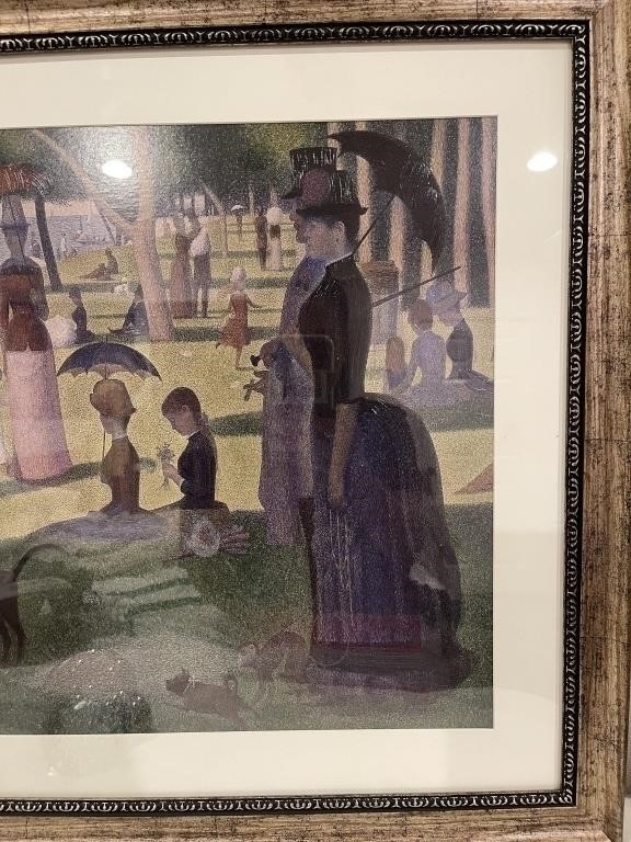 Georges Seurat | Framed Georges Seurat A Sunday Afternoon on | MutualArt