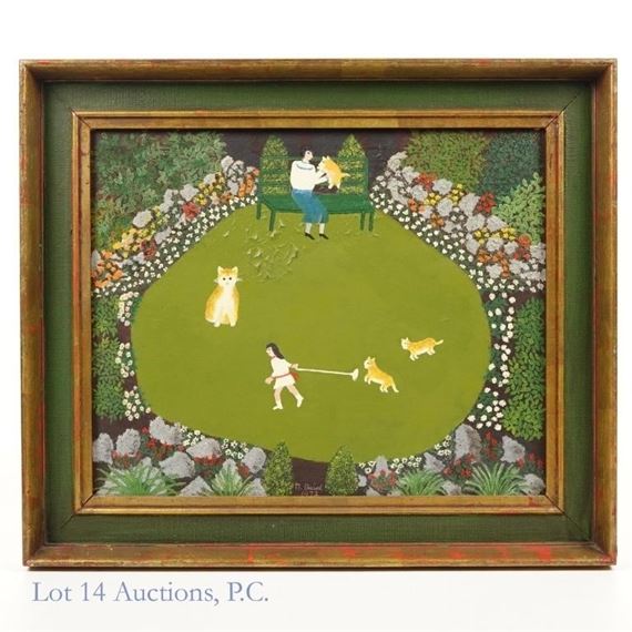 Margaret Baird | Margaret Baird, British 1891-1979, Naive Art (1972) | MutualArt