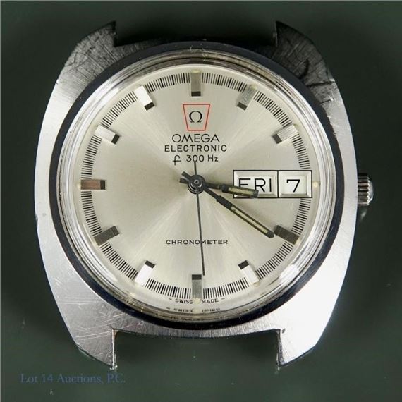 Above | Omega Electronic Men's Watch f300Hz Chronometer | MutualArt